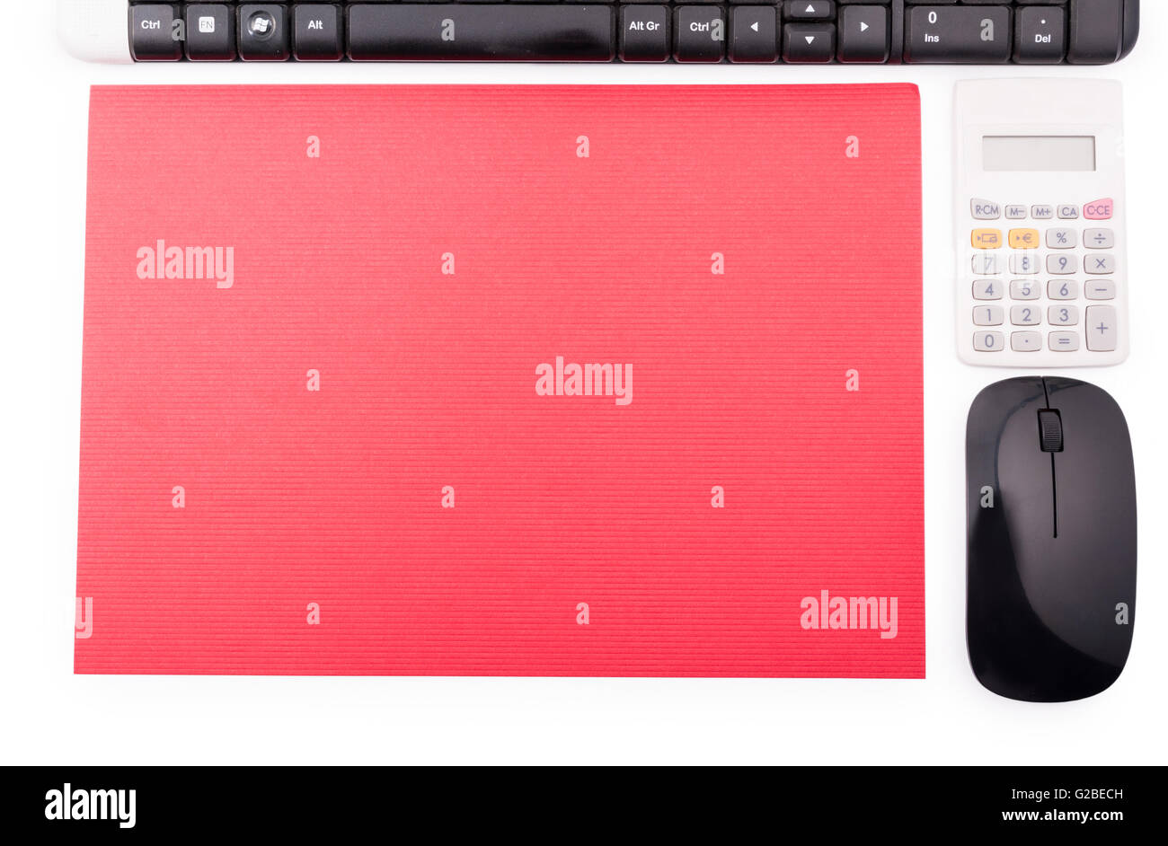 Top view office designer desk keypad hi-res stock photography and ...