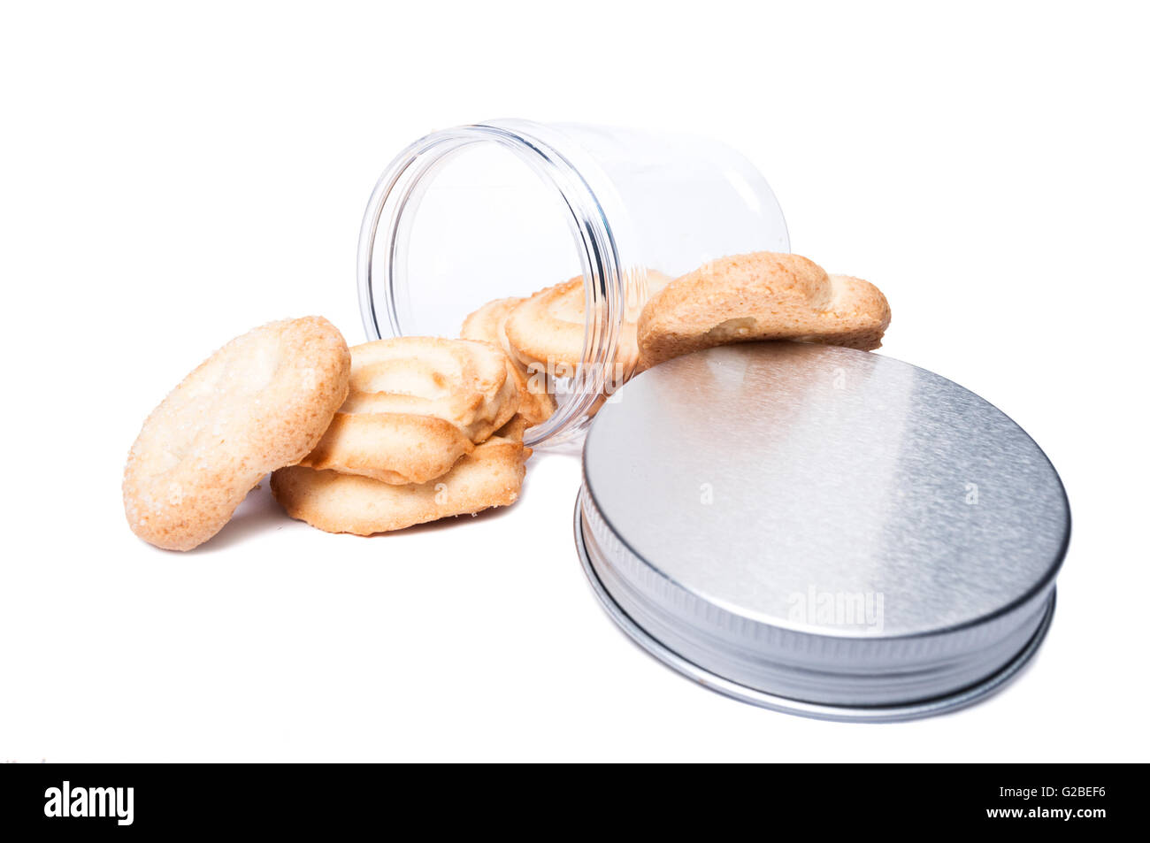 Biscuits in container Cut Out Stock Images & Pictures - Alamy