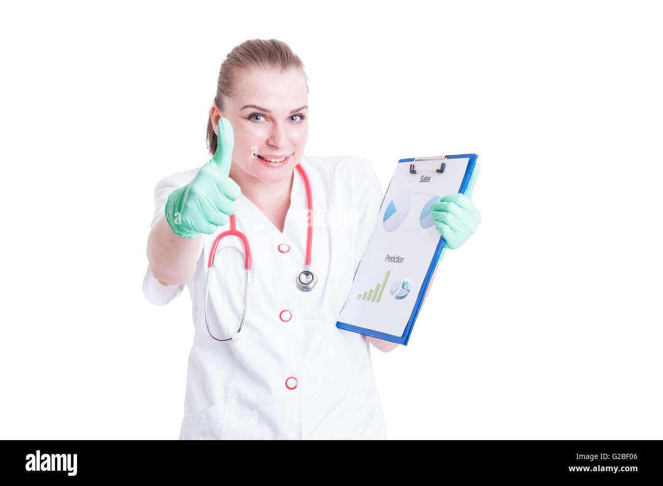 Doctor in uniform holding hand Cut Out Stock Images & Pictures - Alamy