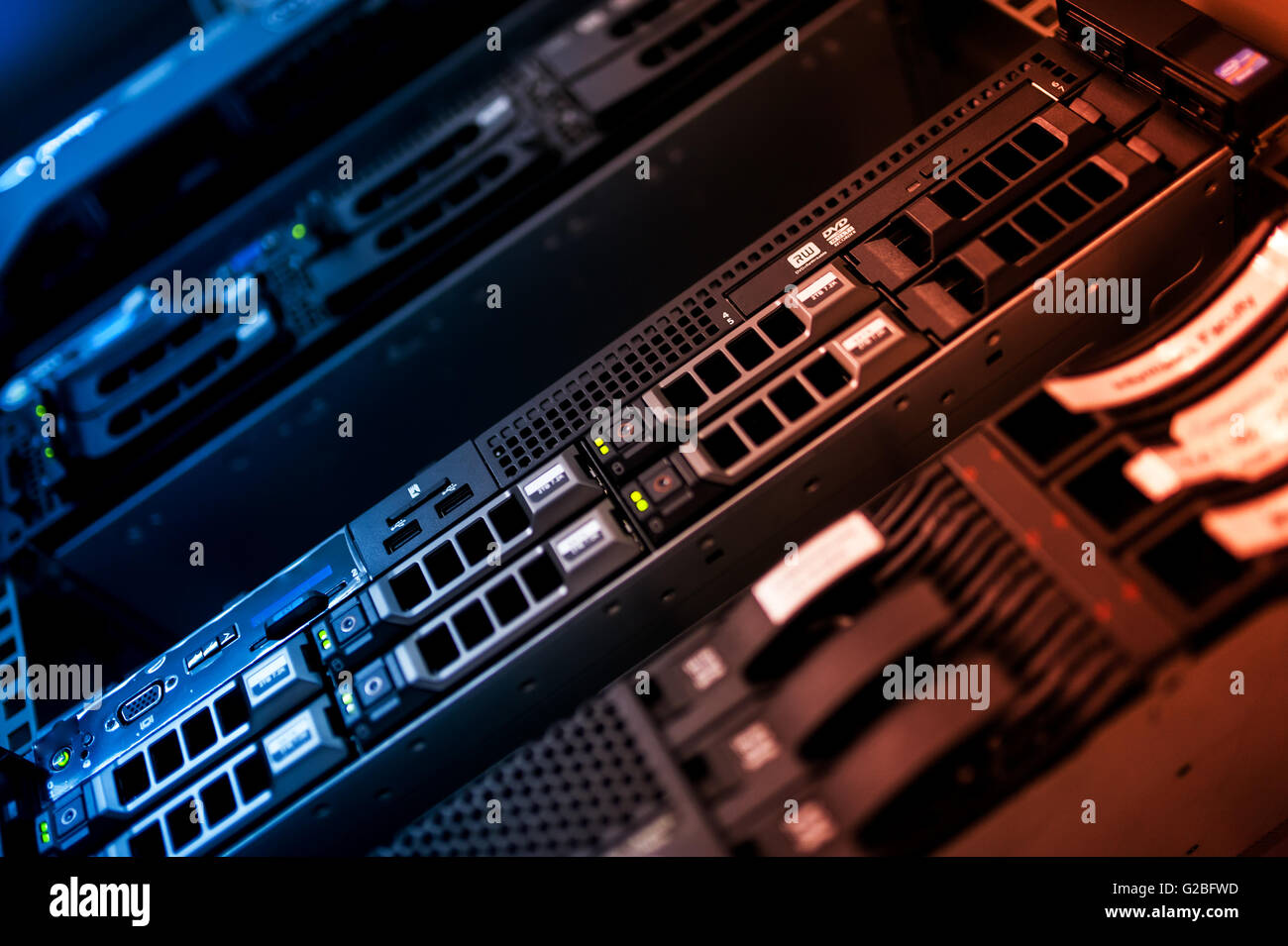 An Network servers in data room Stock Photo - Alamy