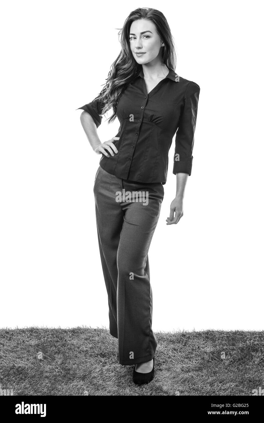 Very slim model Black and White Stock Photos & Images - Alamy