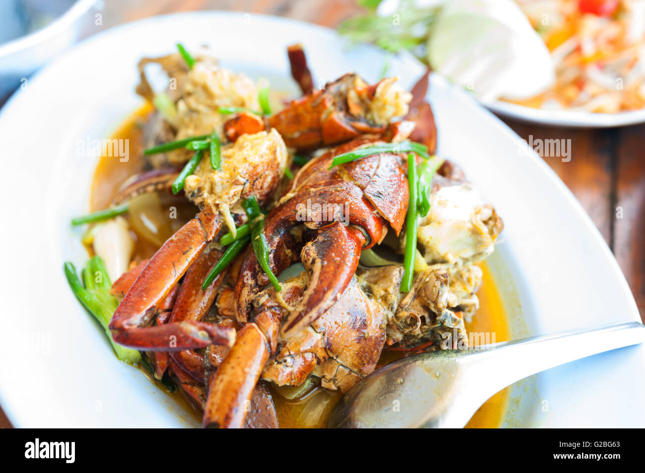Curry brab thai food in soft light Stock Photo - Alamy