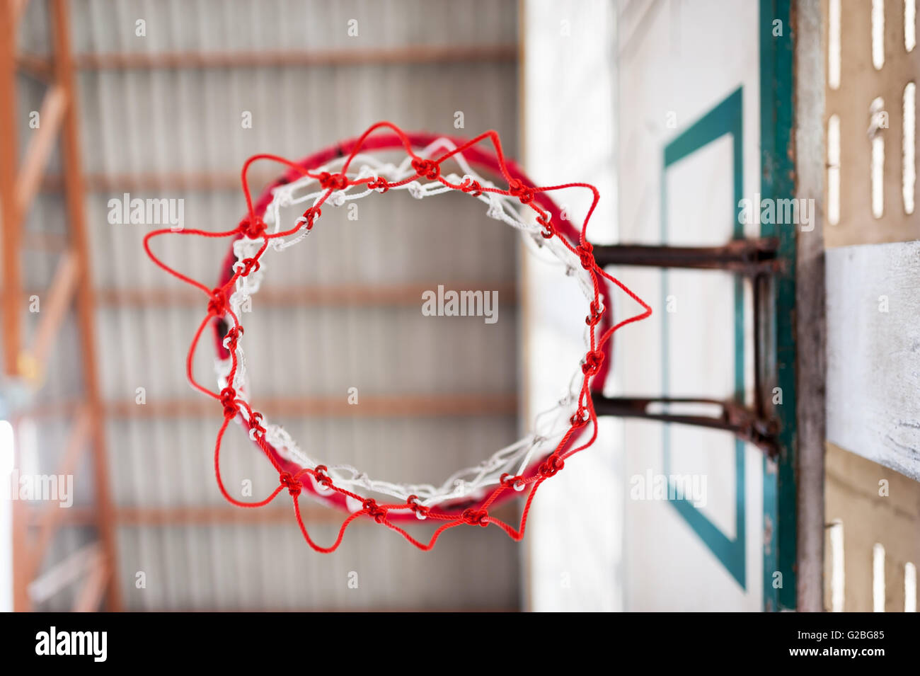 An Basketball hoop indoor sport Stock Photo - Alamy