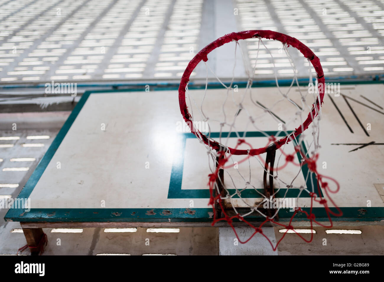 An Basketball hoop indoor sport Stock Photo - Alamy