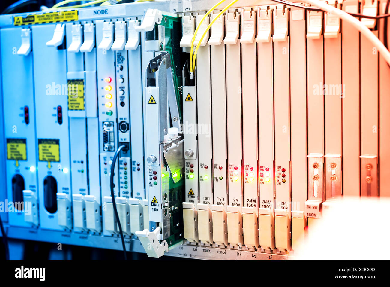 Core switch technology in network room place Stock Photo - Alamy