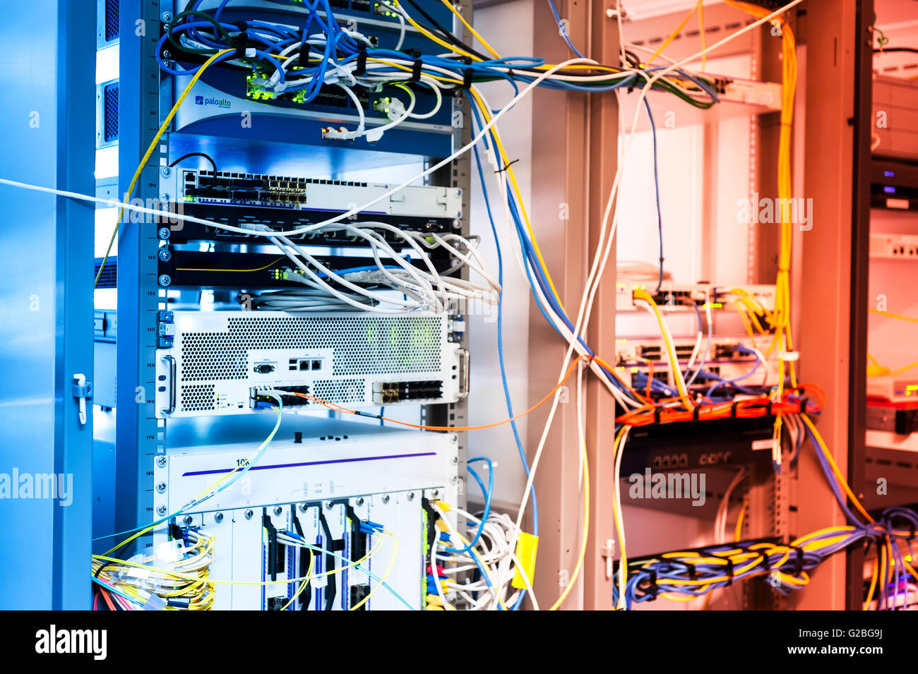 Core switch technology in network room place Stock Photo - Alamy