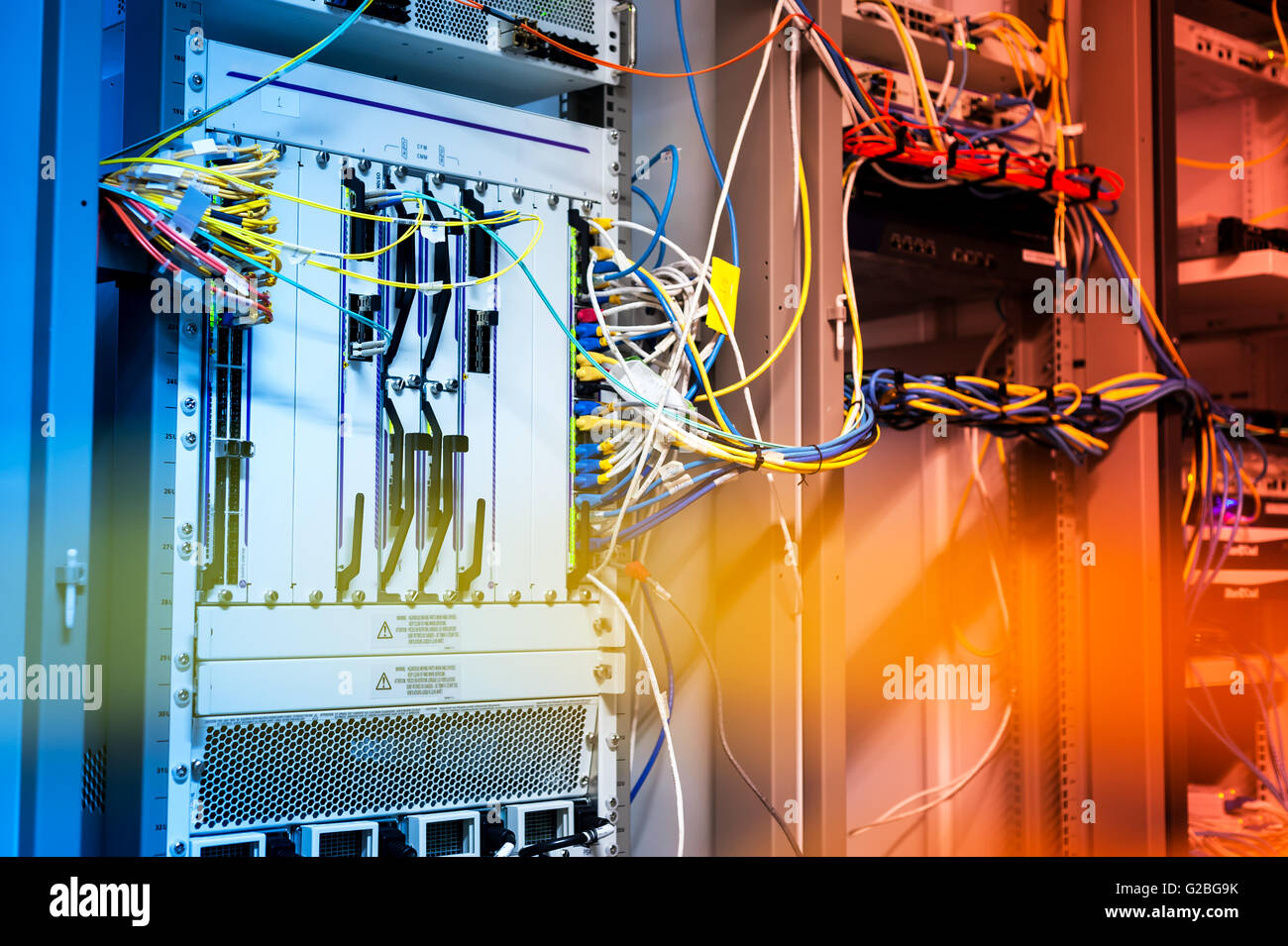 Core switch technology in network room place Stock Photo - Alamy