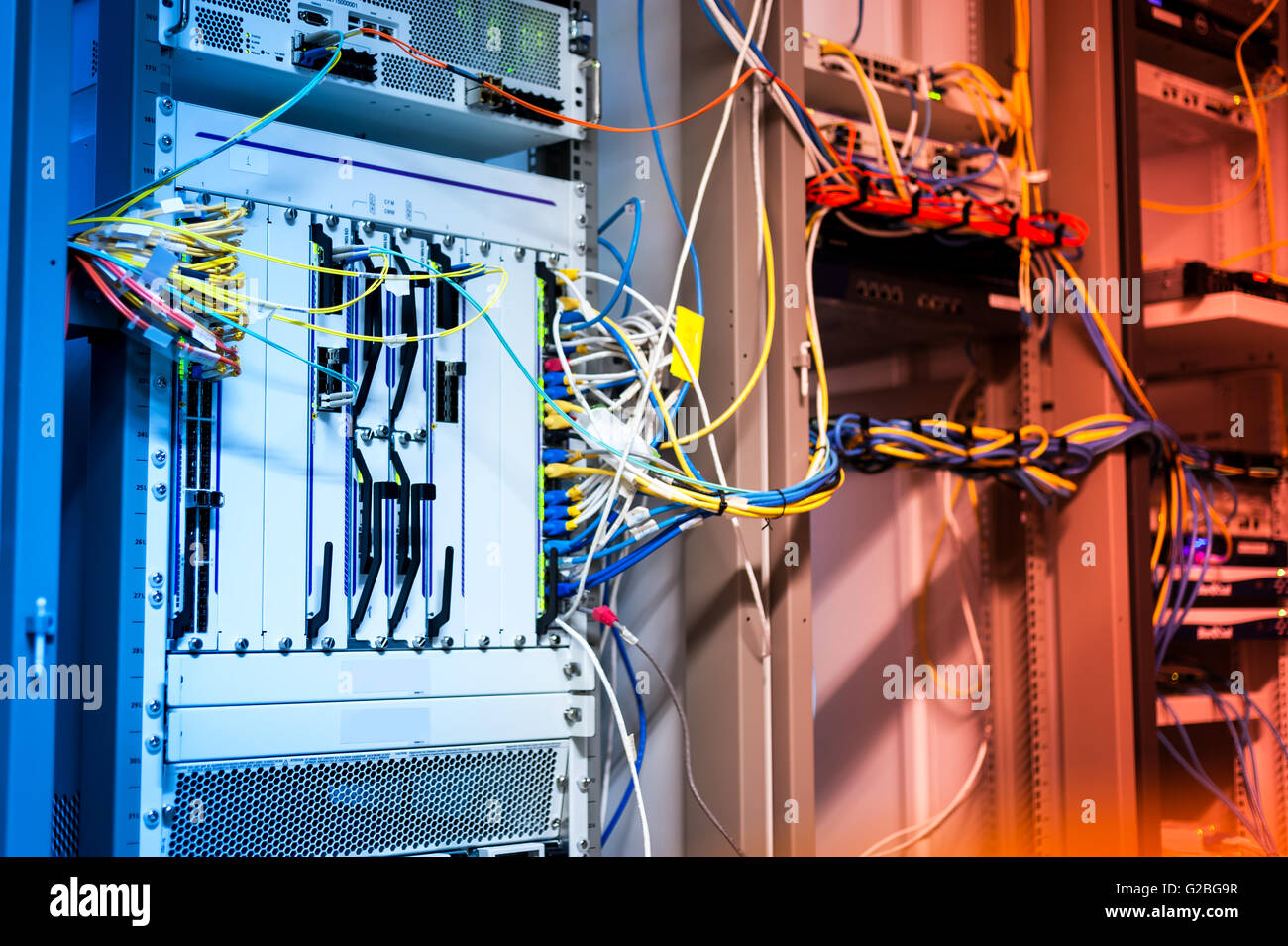 Core switch technology in network room place Stock Photo - Alamy