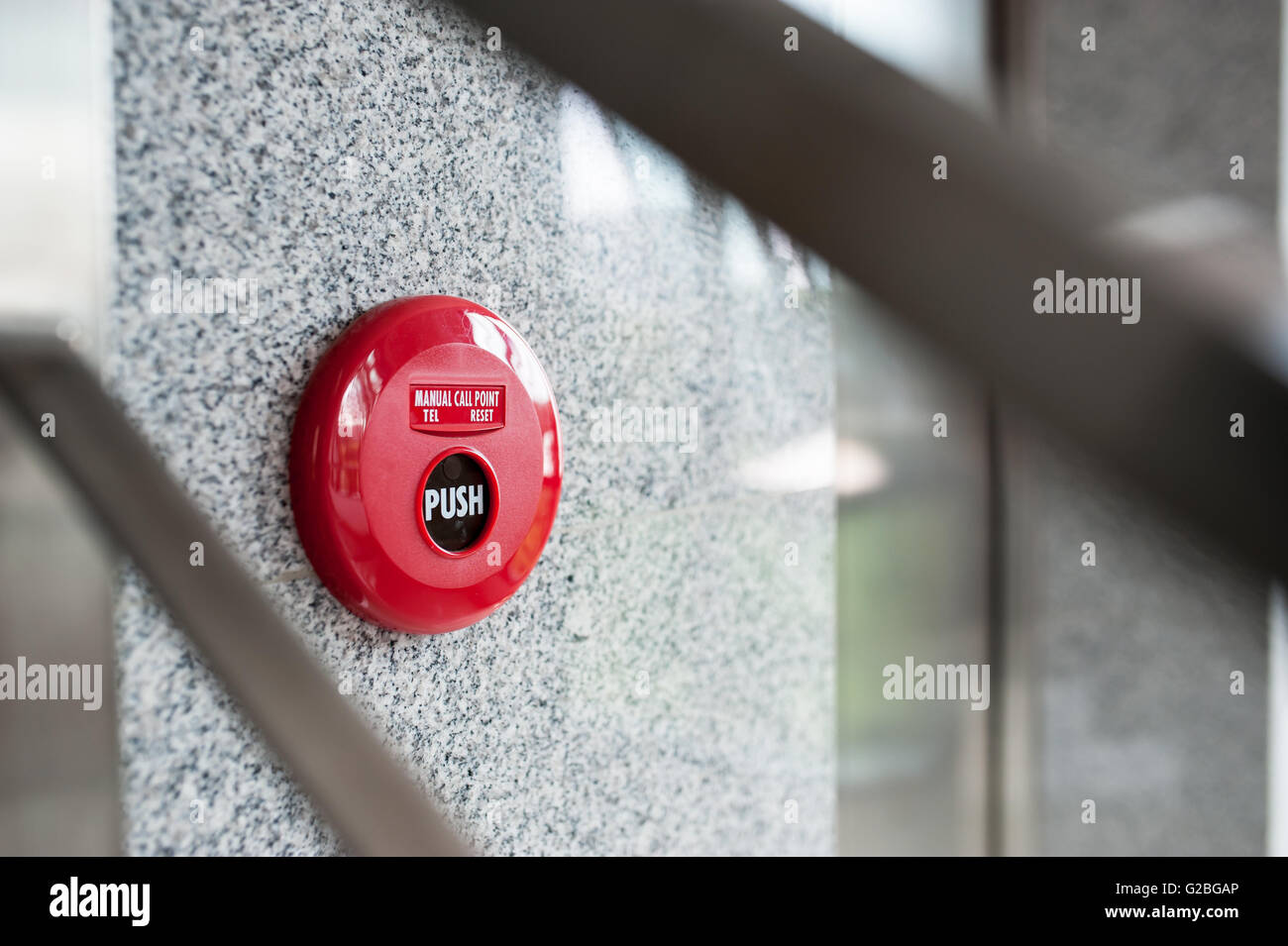 An Fire Alarm near door fire Stock Photo - Alamy