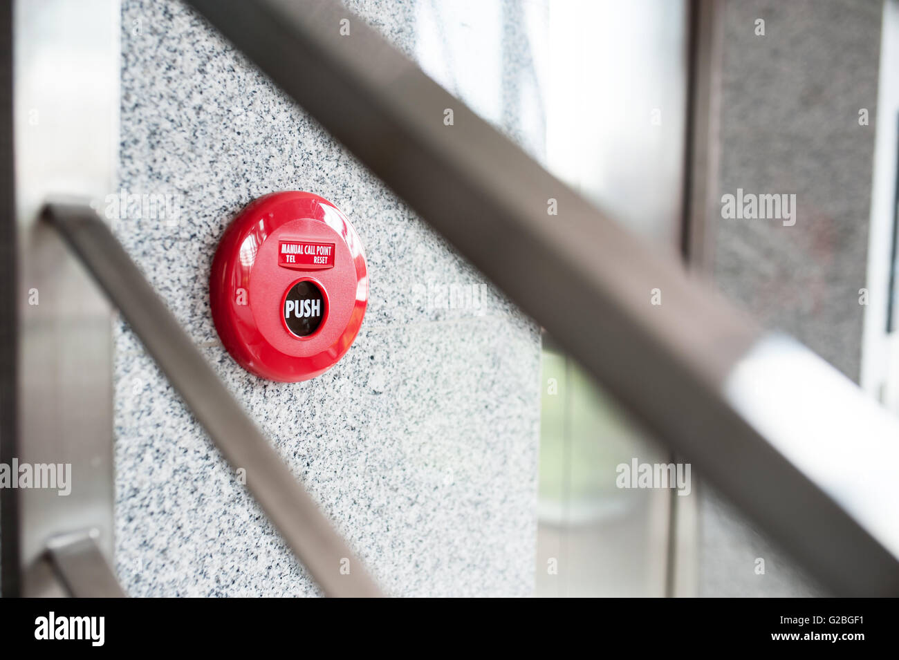 An Fire Alarm near door fire Stock Photo - Alamy