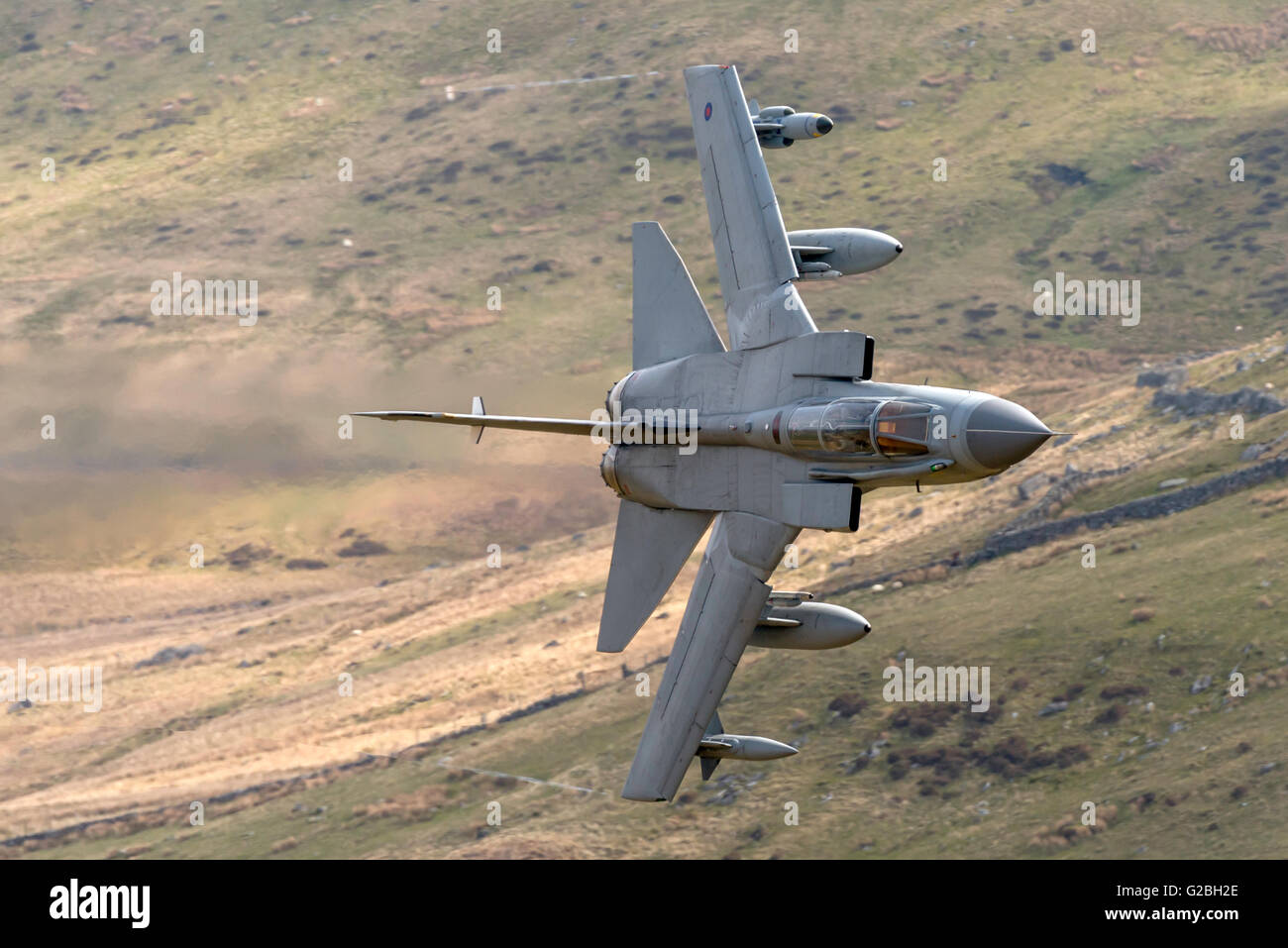 Tornado GR4 Mach Loop Wales Uk. low. level, flying Stock Photo - Alamy