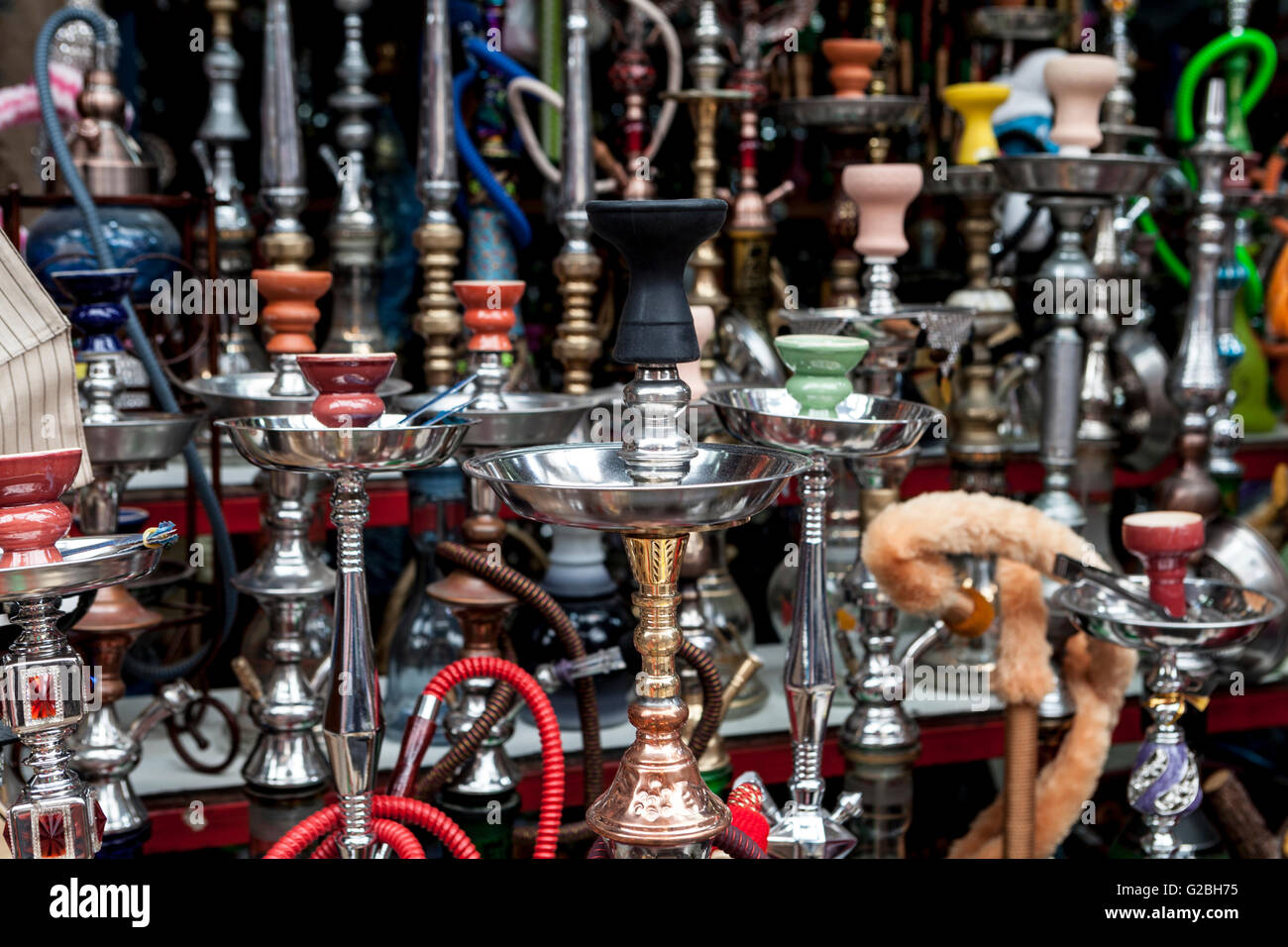 A lot of colorful smoking objects Stock Photo - Alamy