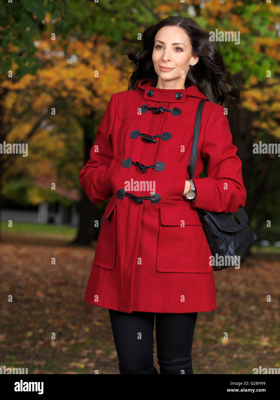 Red Duffle Coat High Resolution Stock Photography and Images - Alamy