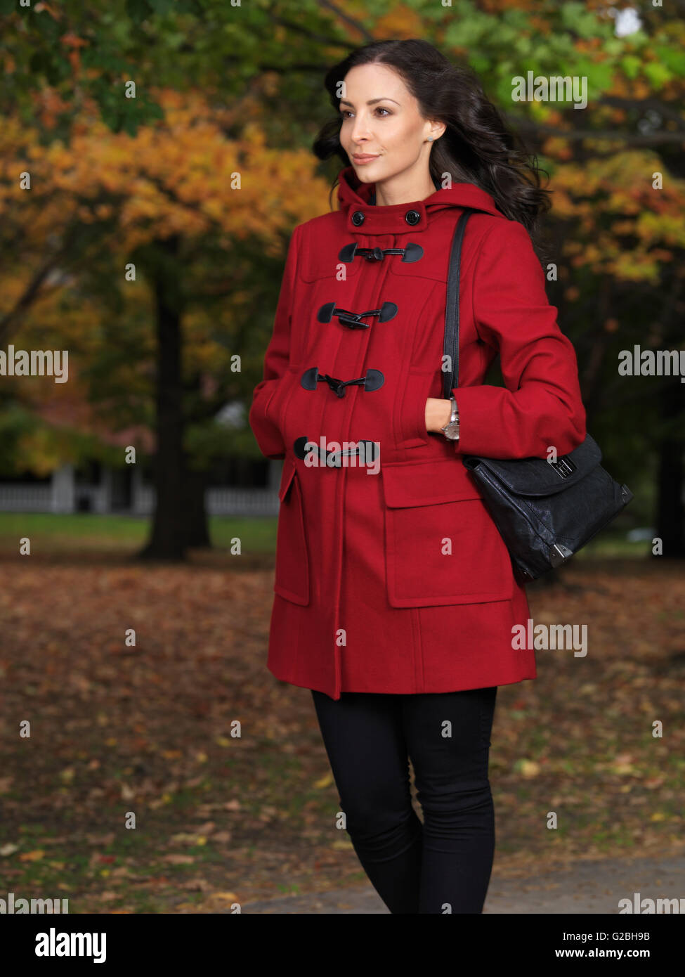 Red Duffle Coat High Resolution Stock Photography and Images - Alamy