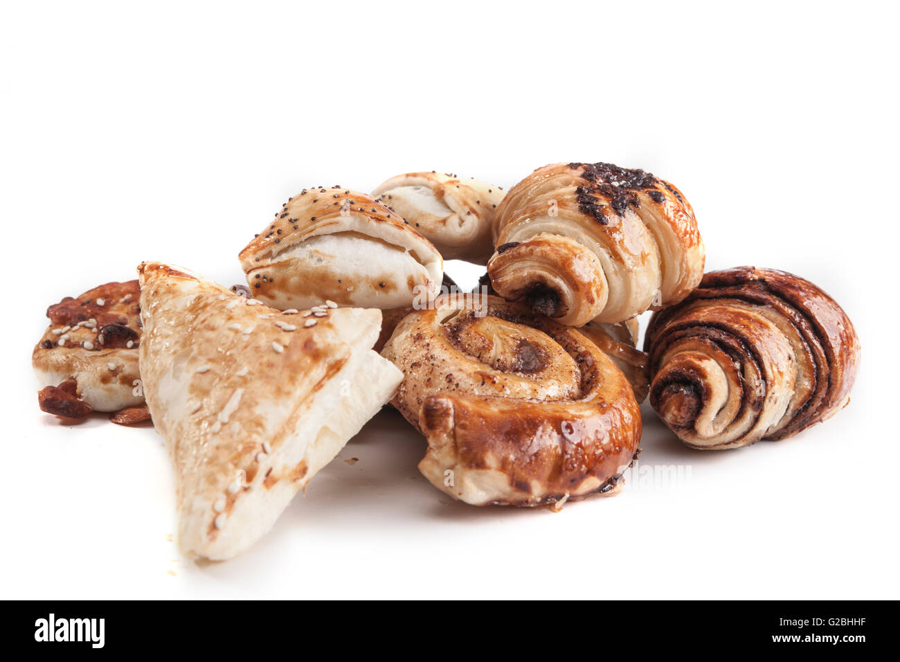 Sweets isolated on white background with shadow Stock Photo - Alamy