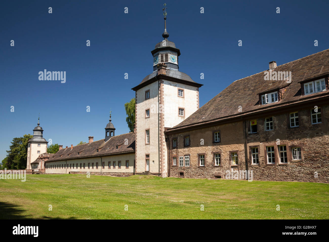 Schloss Corvey Castle and Abbey of Corvey, Höxter, Weser Uplands, North ...