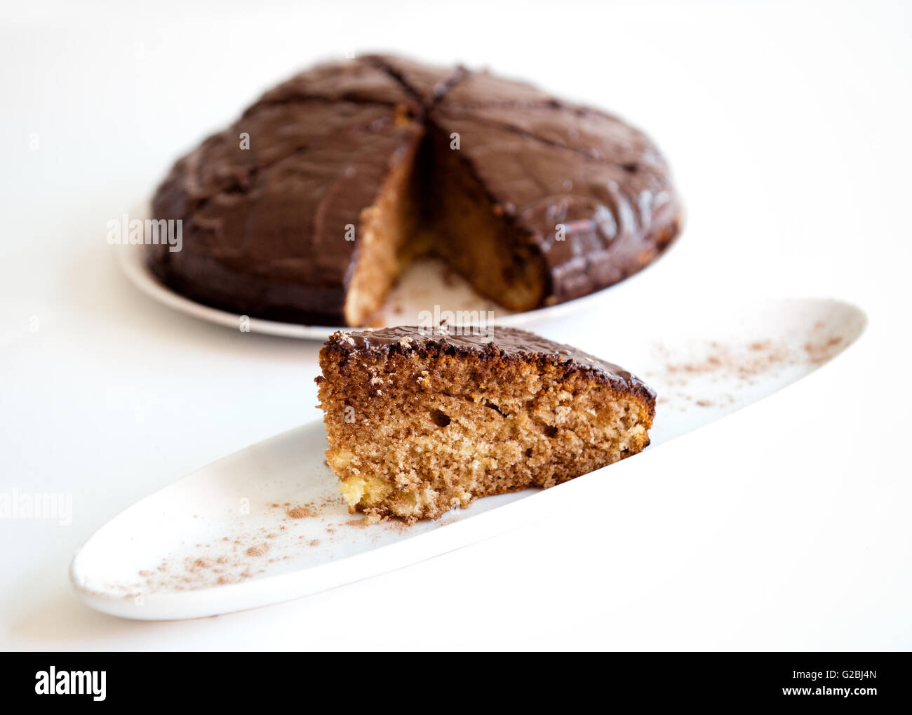 Triangle cake slice hi-res stock photography and images - Alamy