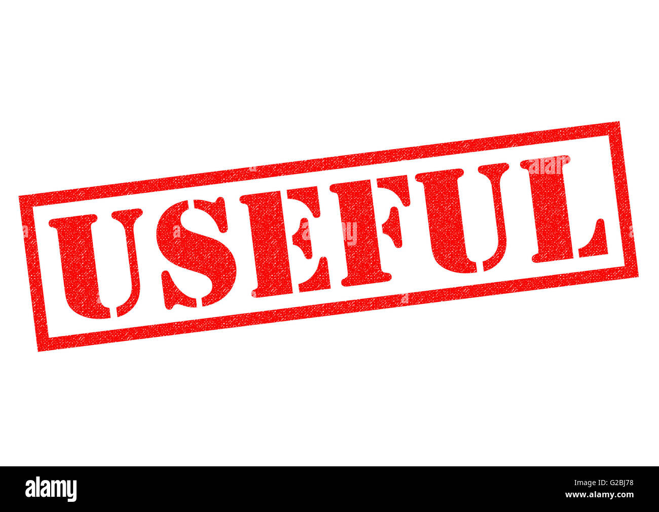 USEFUL red Rubber Stamp over a white background Stock Photo - Alamy