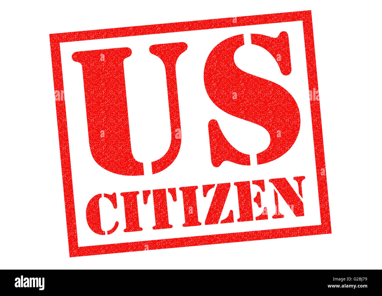 US CITIZEN red Rubber Stamp over a white background Stock Photo - Alamy