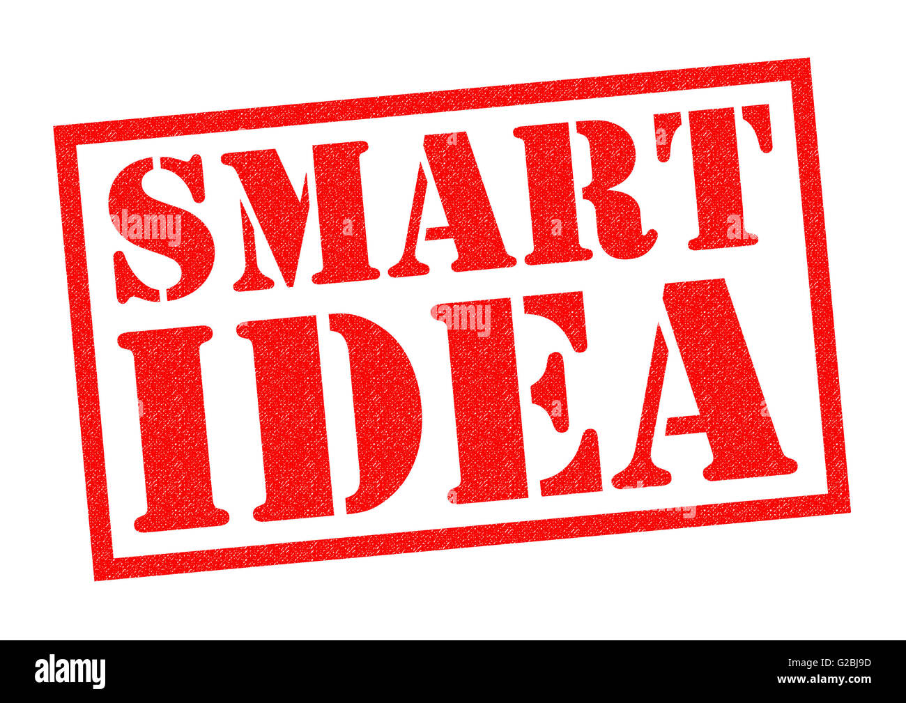 SMART IDEA red Rubber Stamp over a white background Stock Photo - Alamy