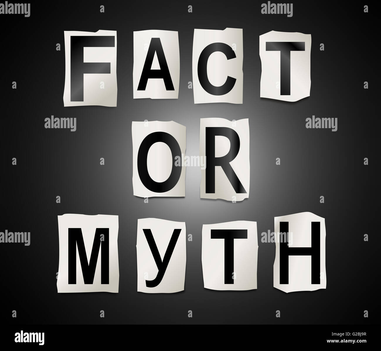 Fact or myth Stock Photo - Alamy
