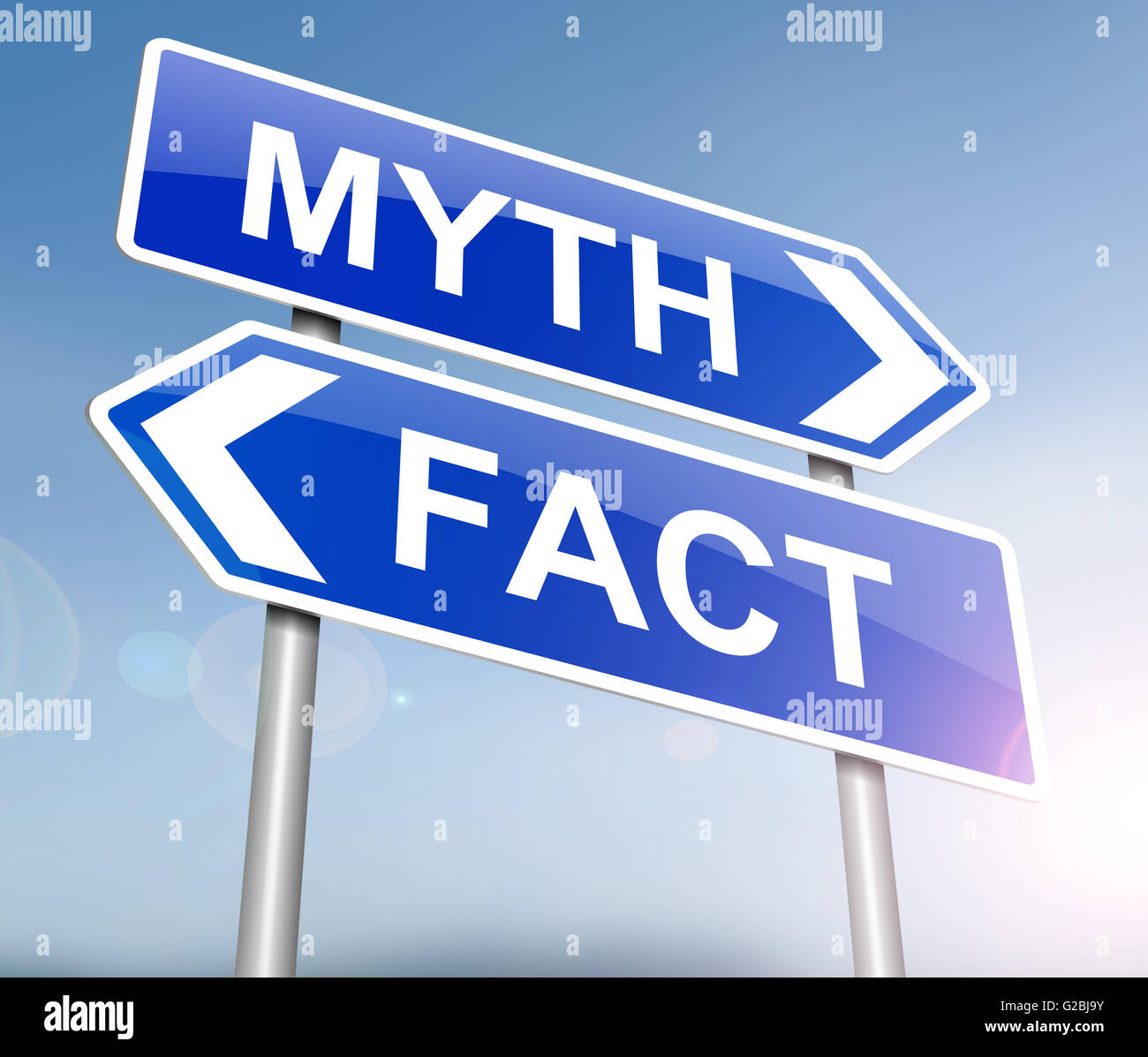 Fact or myth concept Stock Photo - Alamy