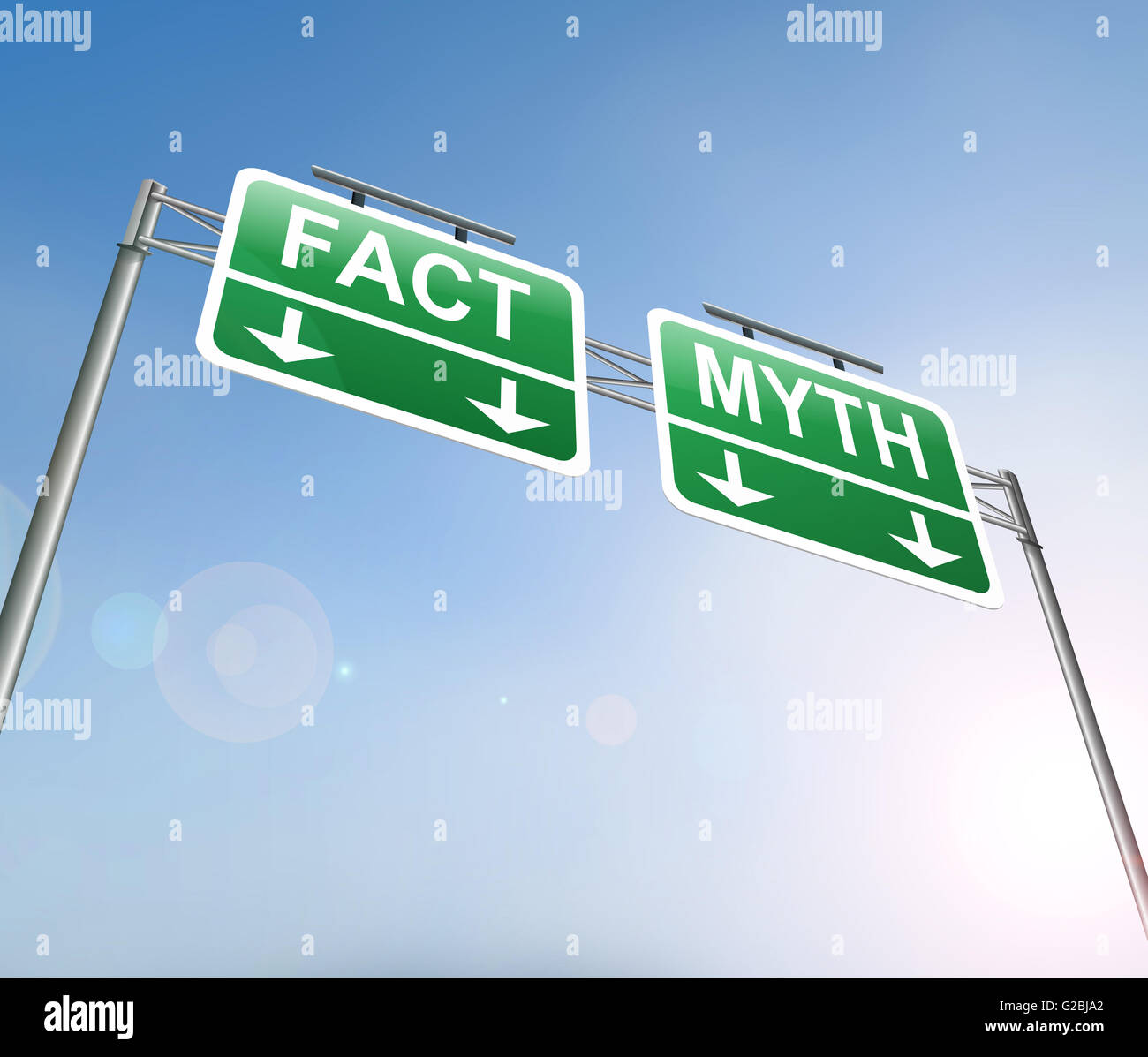 Fact or myth concept Stock Photo - Alamy