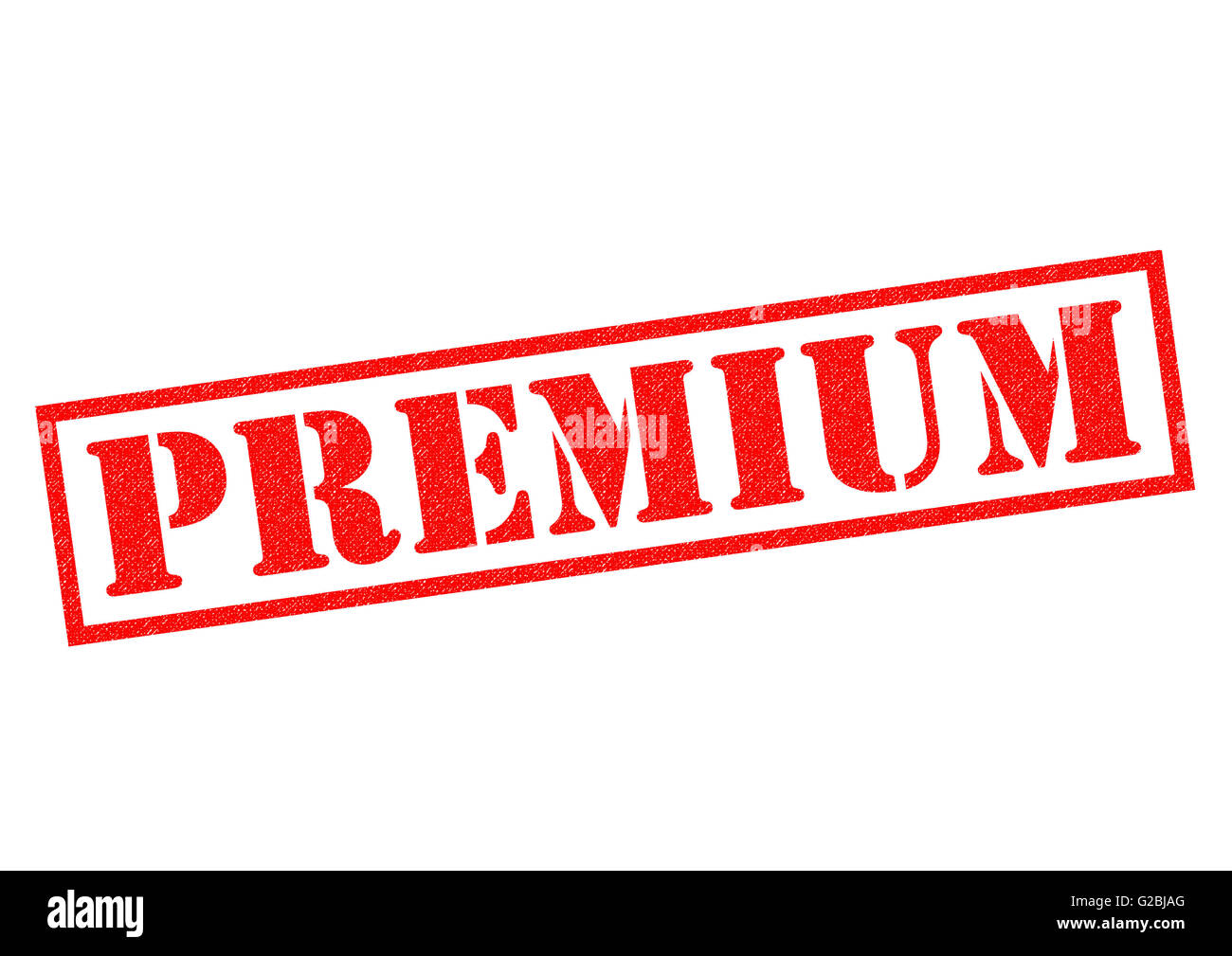 PREMIUM red Rubber Stamp over a white background Stock Photo - Alamy