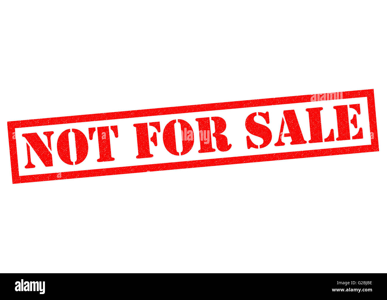 NOT FOR SALE red Rubber Stamp over a white background Stock Photo - Alamy