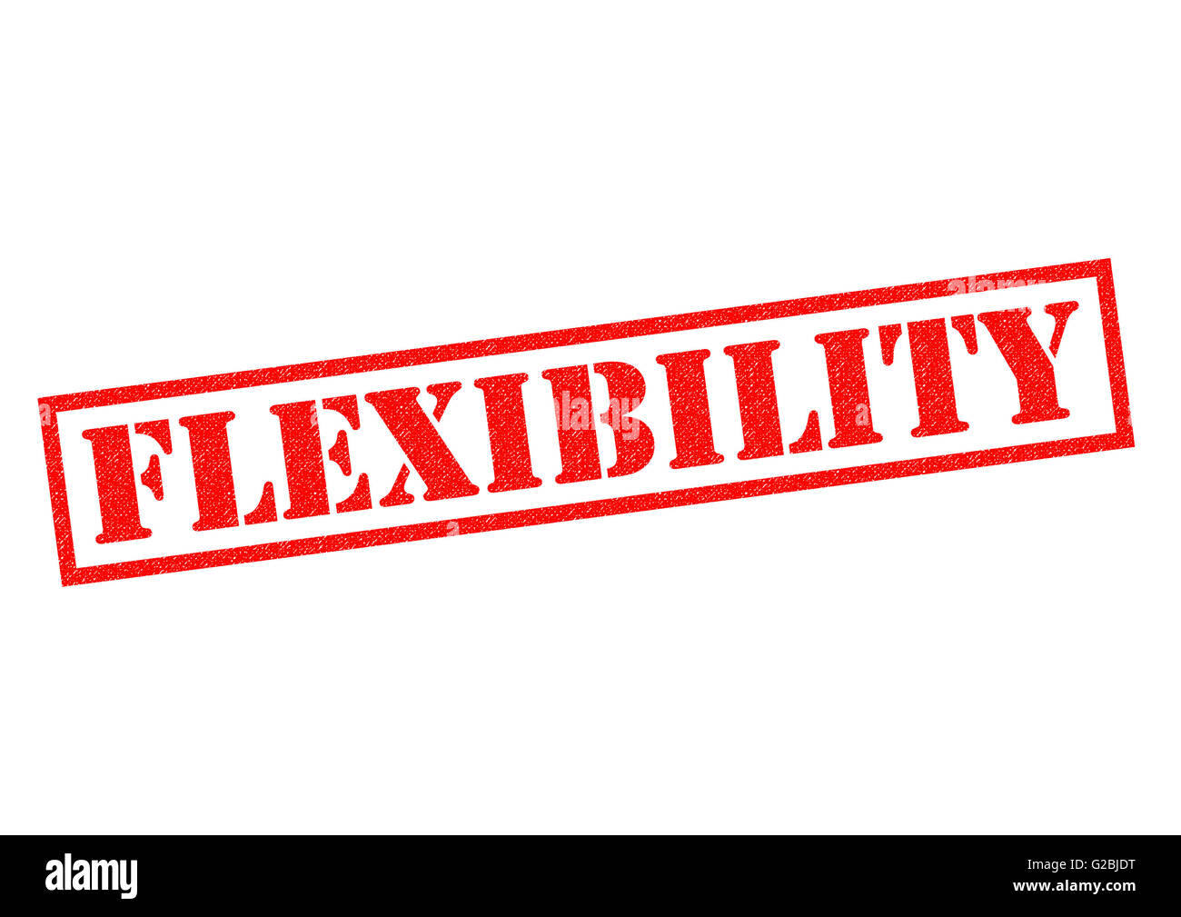 FLEXIBILITY red Rubber Stamp over a white background Stock Photo - Alamy