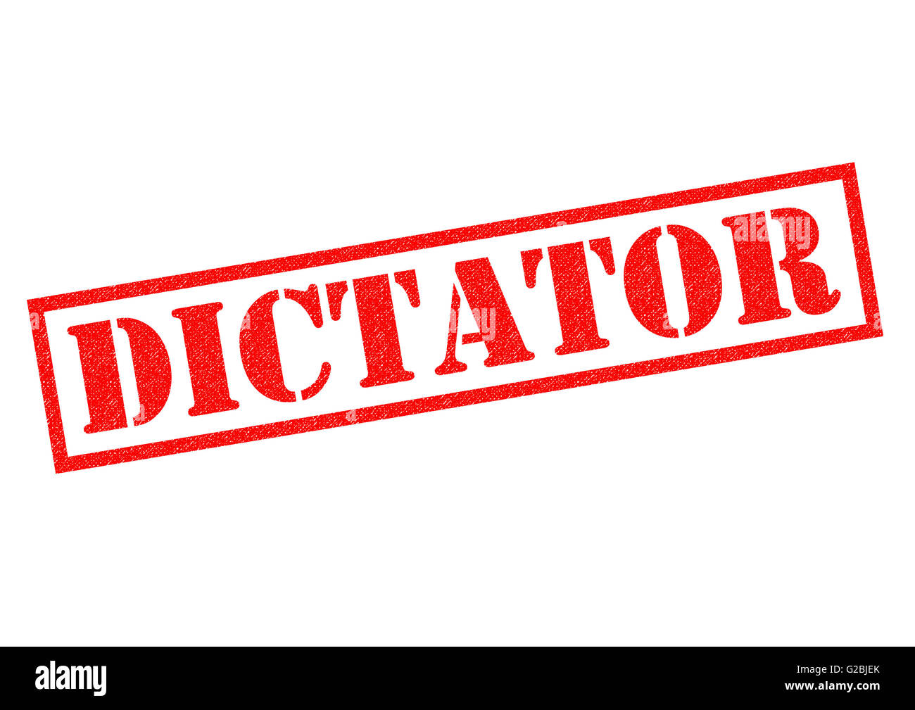 DICTATOR red Rubber Stamp over a white background Stock Photo - Alamy