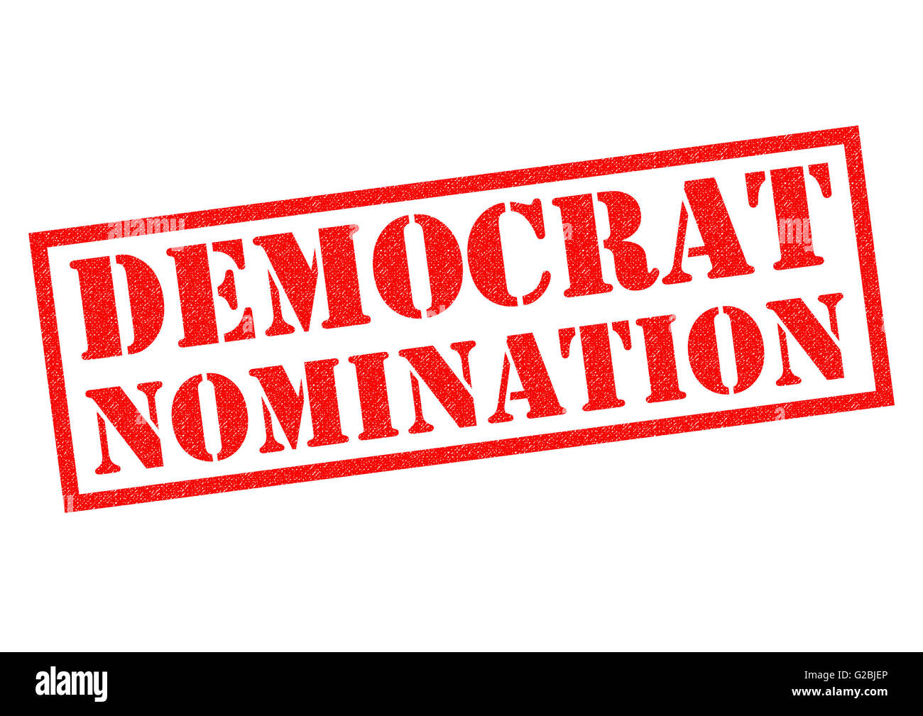 DEMOCRAT NOMINATION over a white background Stock Photo - Alamy
