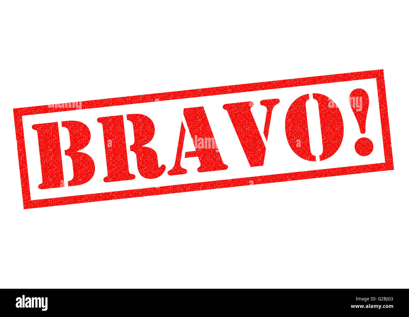 BRAVO! red Rubber Stamp over a white background Stock Photo - Alamy