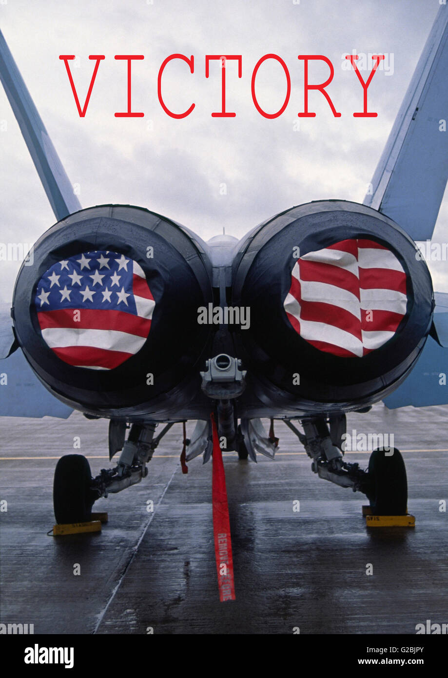 Poster - VICTORY - McDonnell Douglas F/A-18 Hornet twin-engine ...