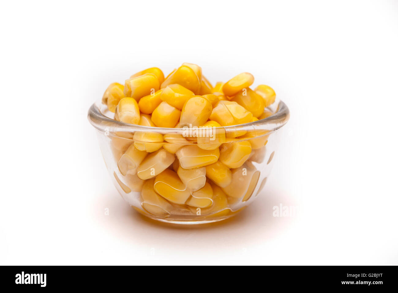 Corn Beans in a bowl isolated on white background with shadow Stock ...