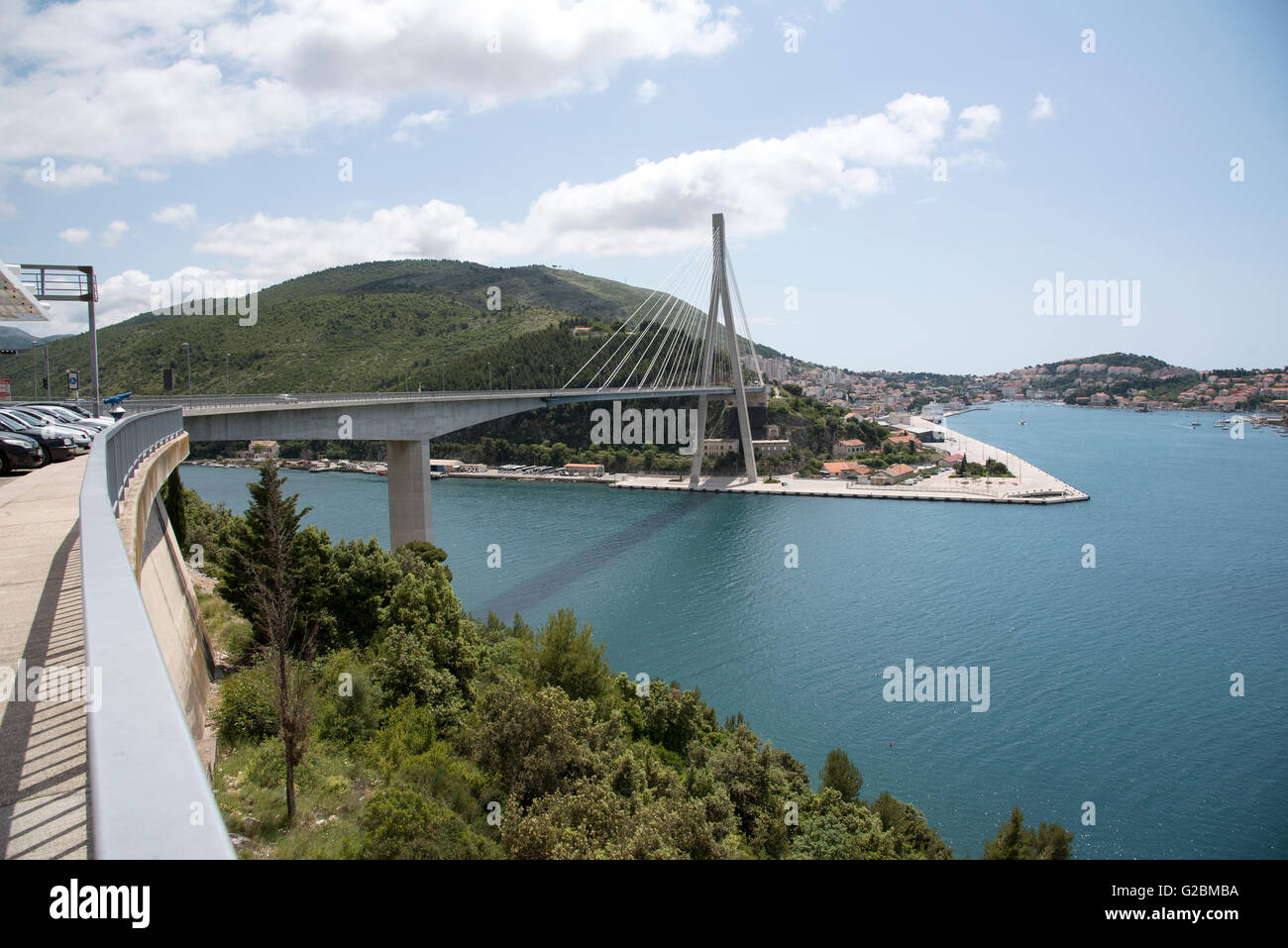 THE FRANJO TUDMAN BRIDGE DUBROVNIK CROATIA The 518 meter long cable ...