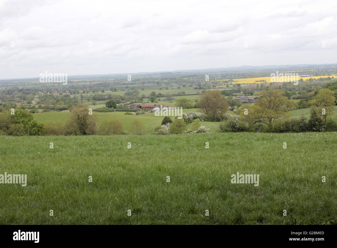 British farm and grassland view Stock Photo - Alamy
