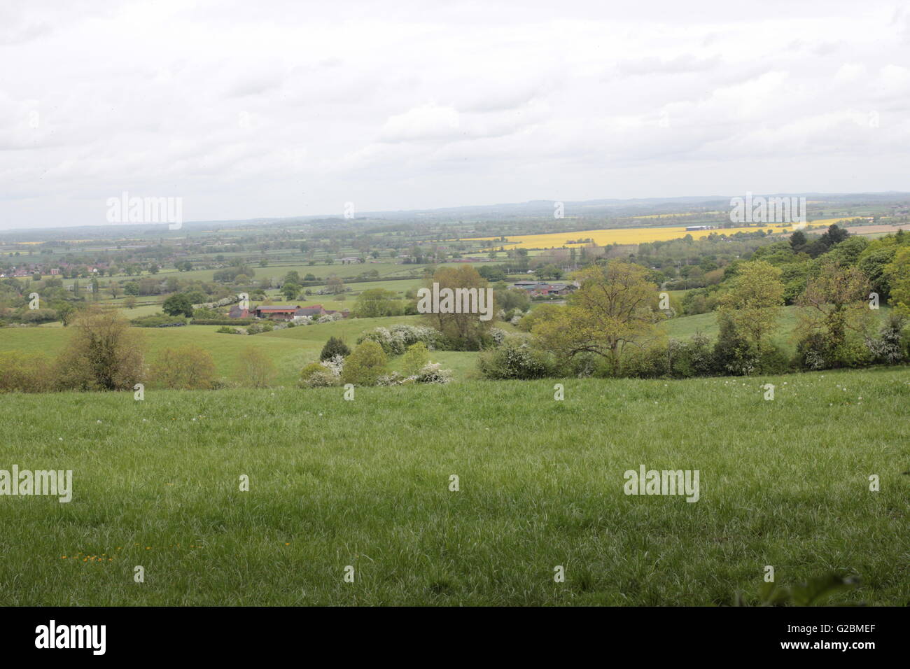 British farm and grassland view Stock Photo - Alamy