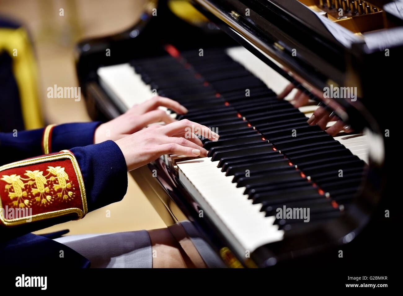 Hands playing classical piano hi-res stock photography and images - Alamy