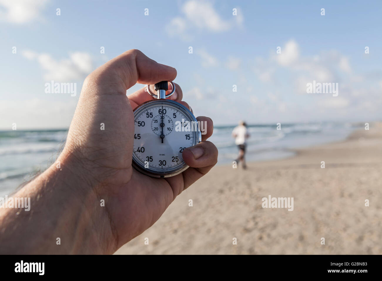 Stopwatch in use hi-res stock photography and images - Alamy