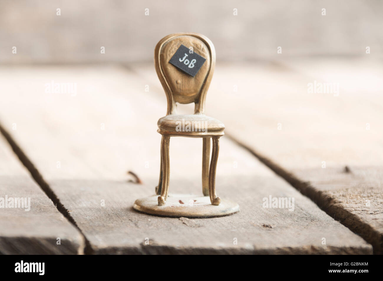 Job text and chair Stock Photo - Alamy