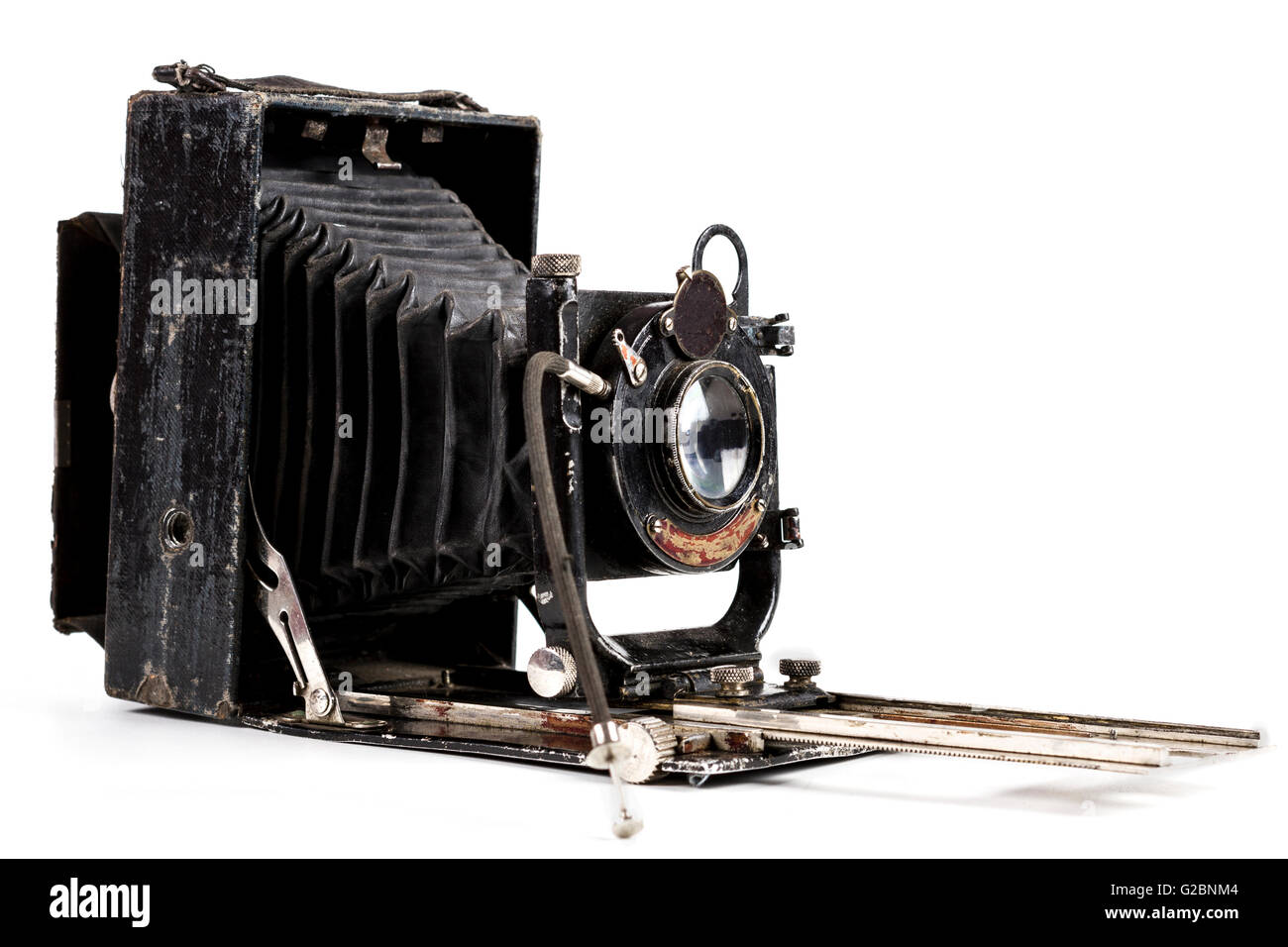Old Black Camera isolated on white background Stock Photo - Alamy