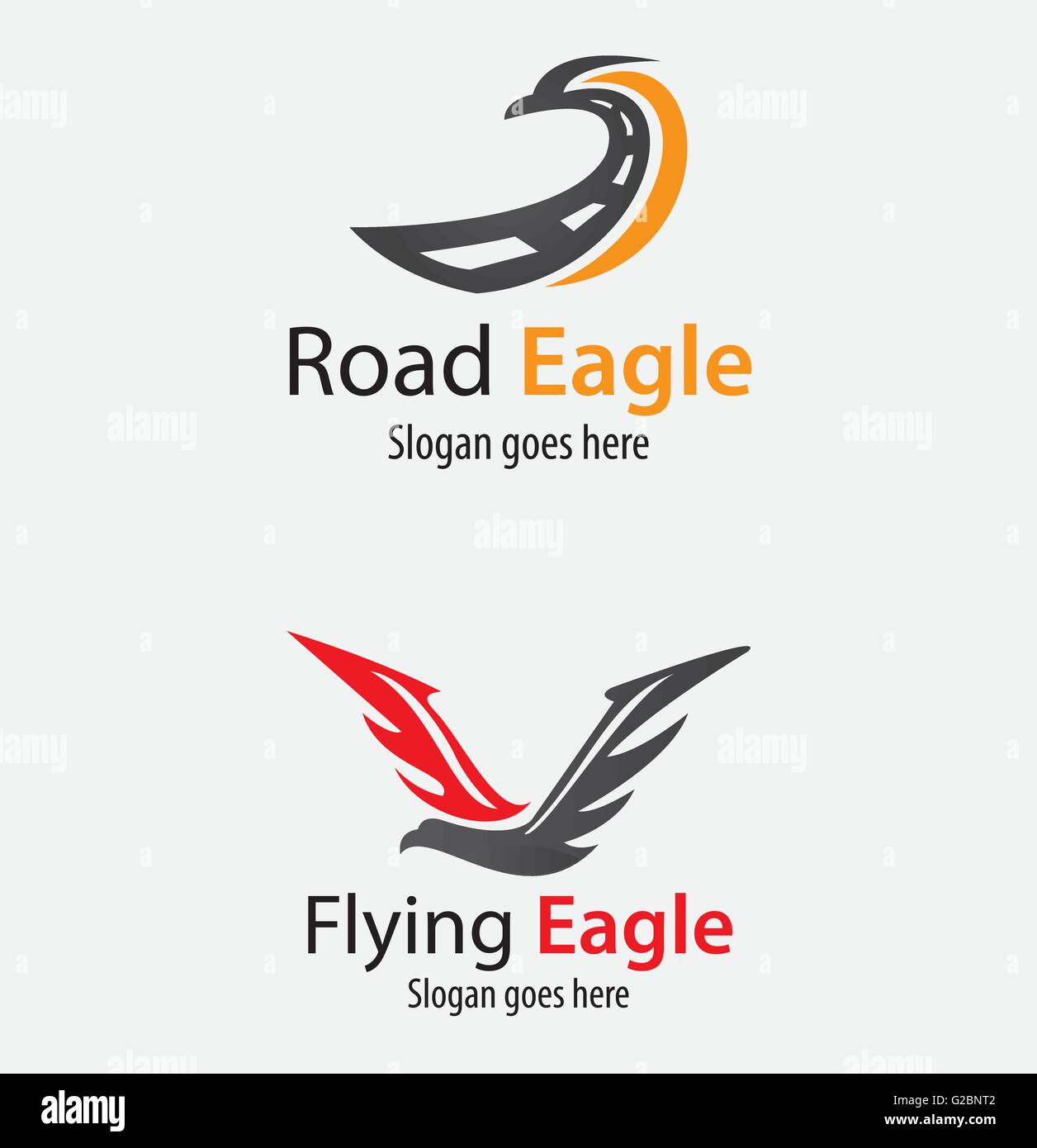 Eagle logos hi-res stock photography and images - Alamy