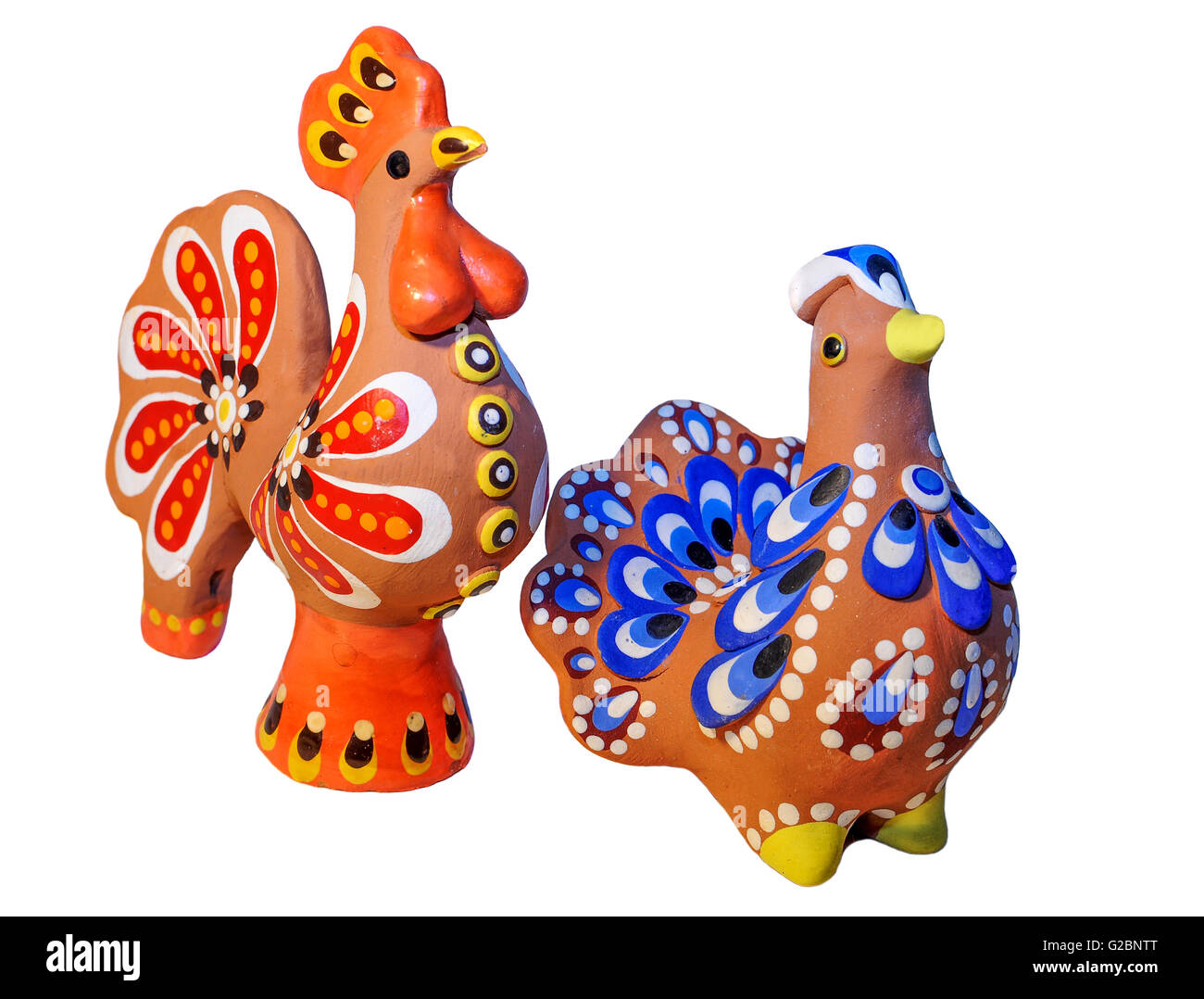 Russia. Traditional Dymkovo toy. Pottery Stock Photo - Alamy