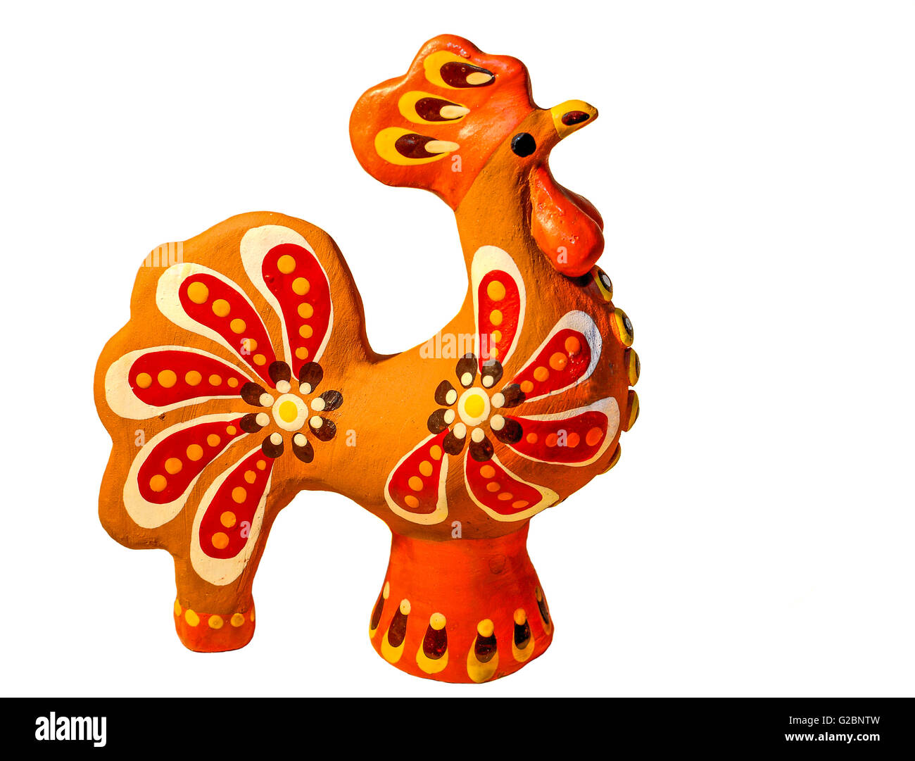 Russia. Traditional Dymkovo toy. Pottery Stock Photo - Alamy