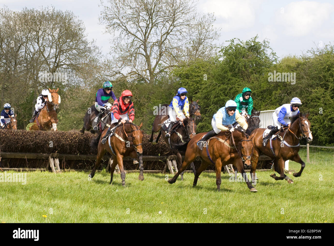 Studnets Jumping Over The Fences