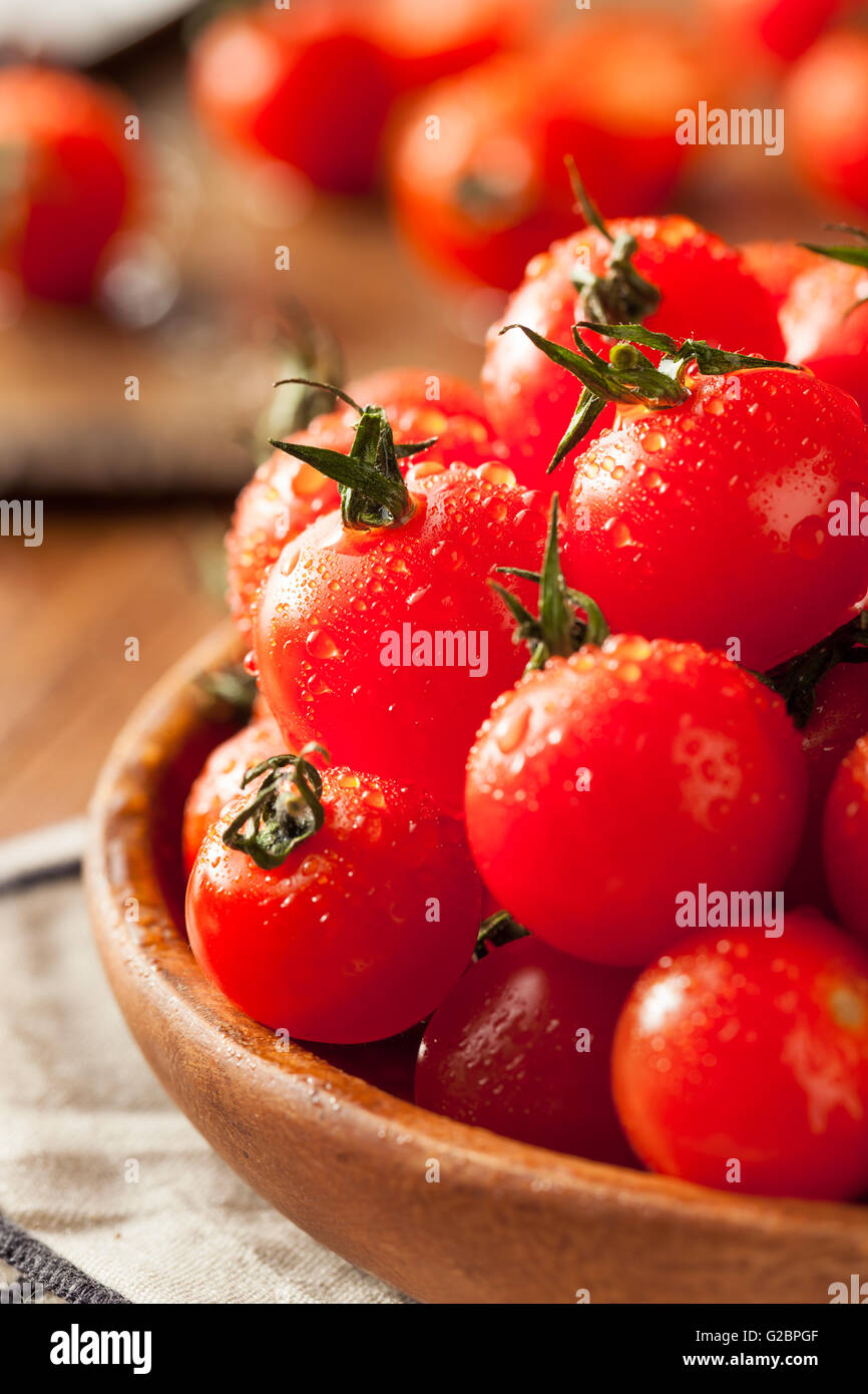 Raw Organic Red Cherry Tomatoes Ready to Eat Stock Photo - Alamy