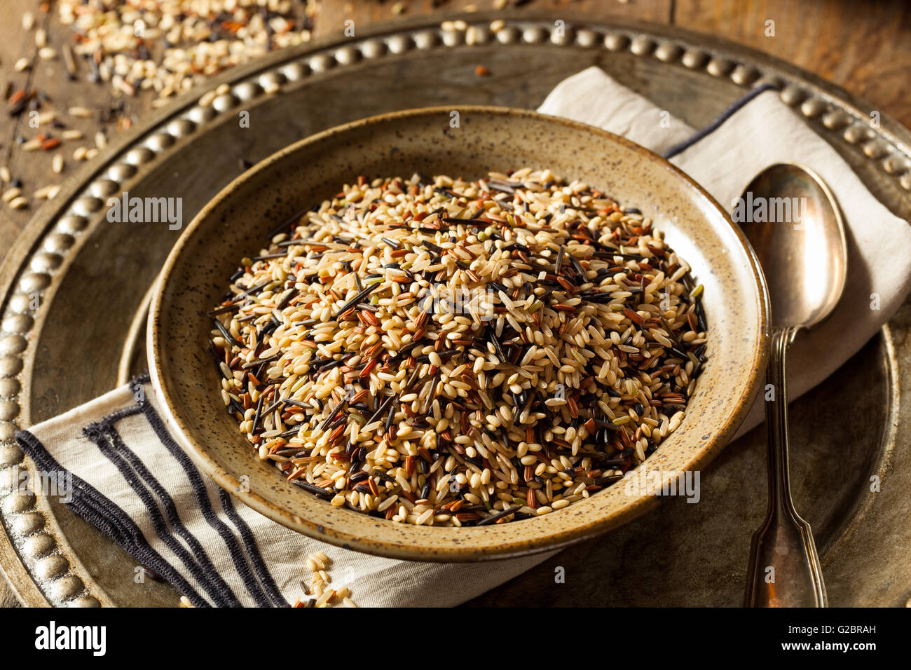 Raw assorted rice in hi-res stock photography and images - Alamy