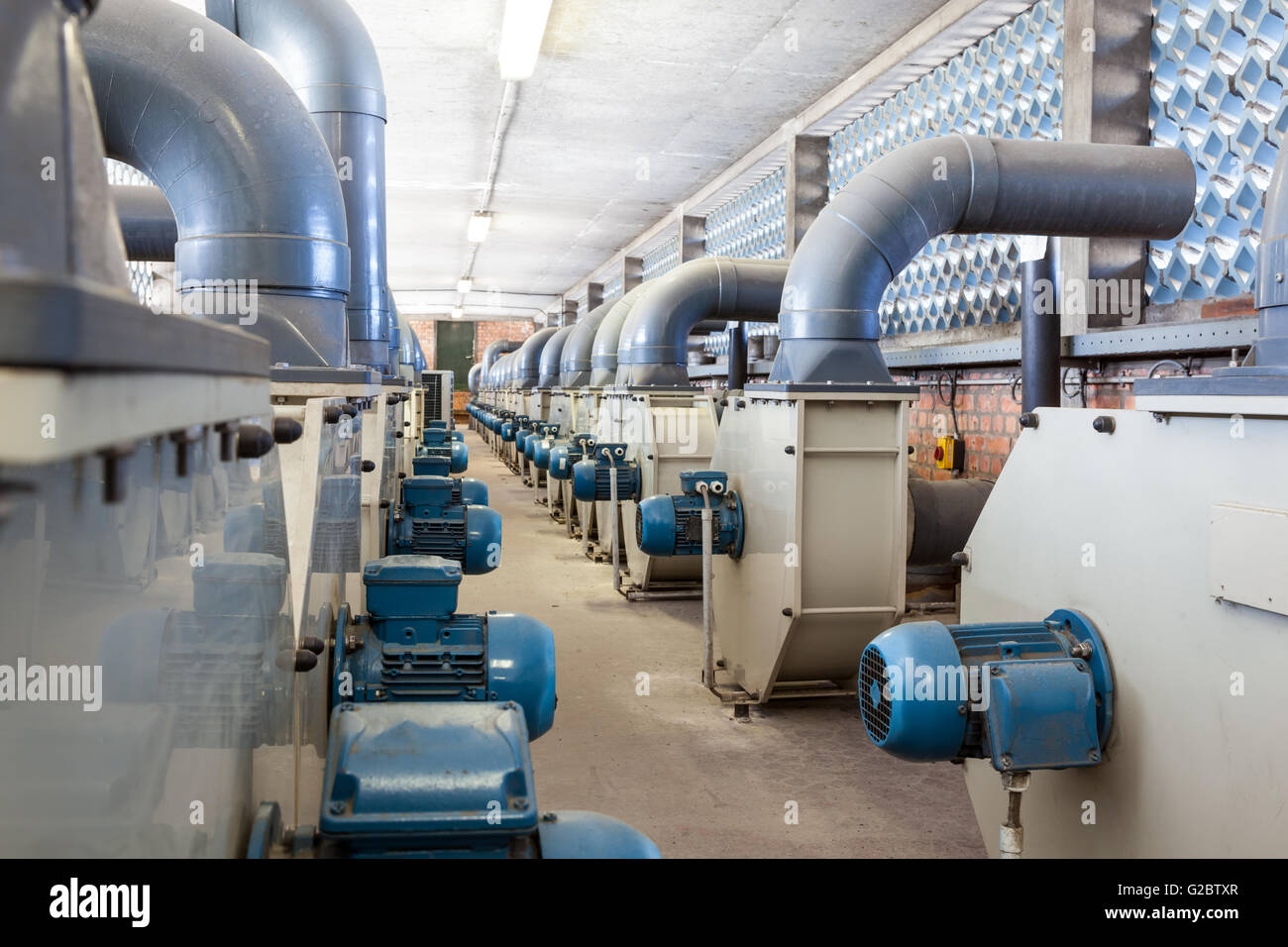 electric motors for the extraction of air Stock Photo - Alamy