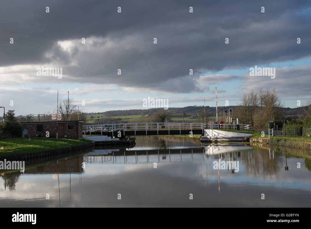 Gloucester and Sharpness canal at Purton in southern England Stock ...